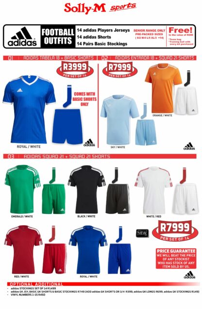 Adidas Football Kits | Solly M Sports Online Store