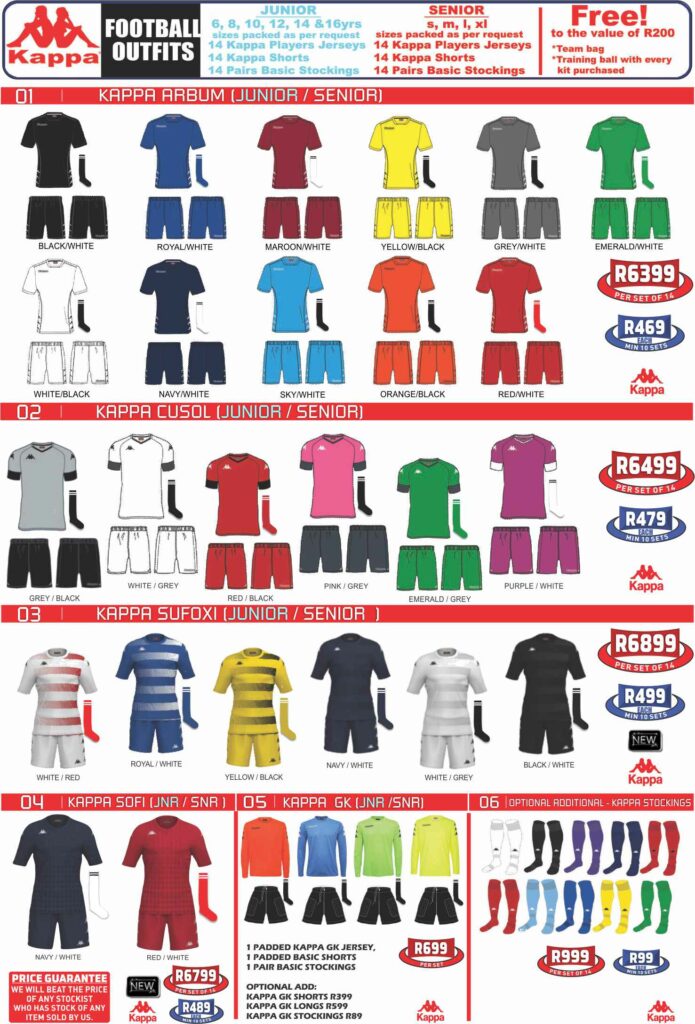 Kappa Football Kits | Solly M Sports Online Store