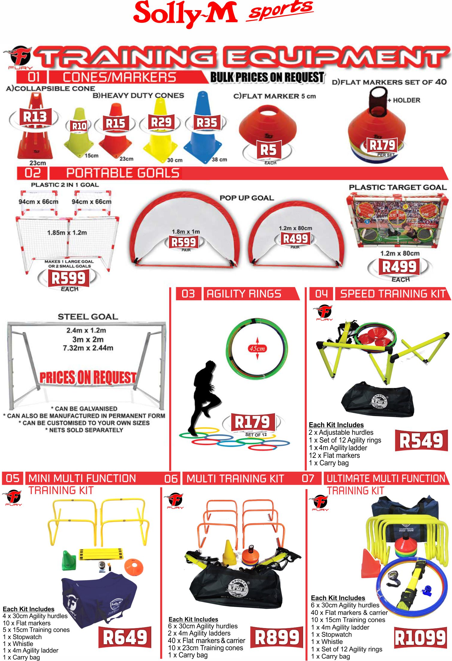training equipment | Solly M Sports Online Store