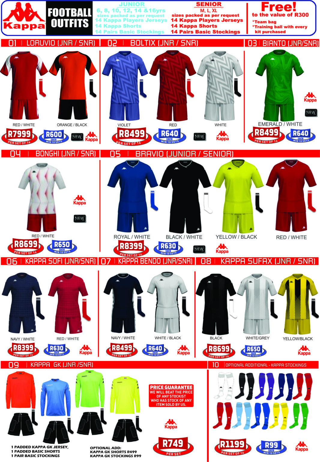 Kappa Football Kits | Solly M Sports Online Store
